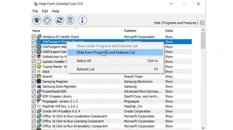 Simple Guide on How to Hide Installed Programs in Windows 10